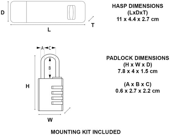 Hangslot MasterLock overval + aluminium 40mm GZ OfficeXperience