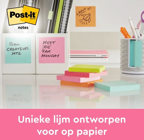 Memoblok Post-it 2028 76x76mm kubus pastel groen GZ OfficeXperience